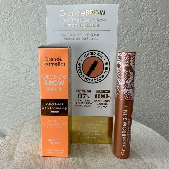 GrandeBrow | Makeup | Grandebrow 2 In 1 Gel Brow Enhancing Serum New ...